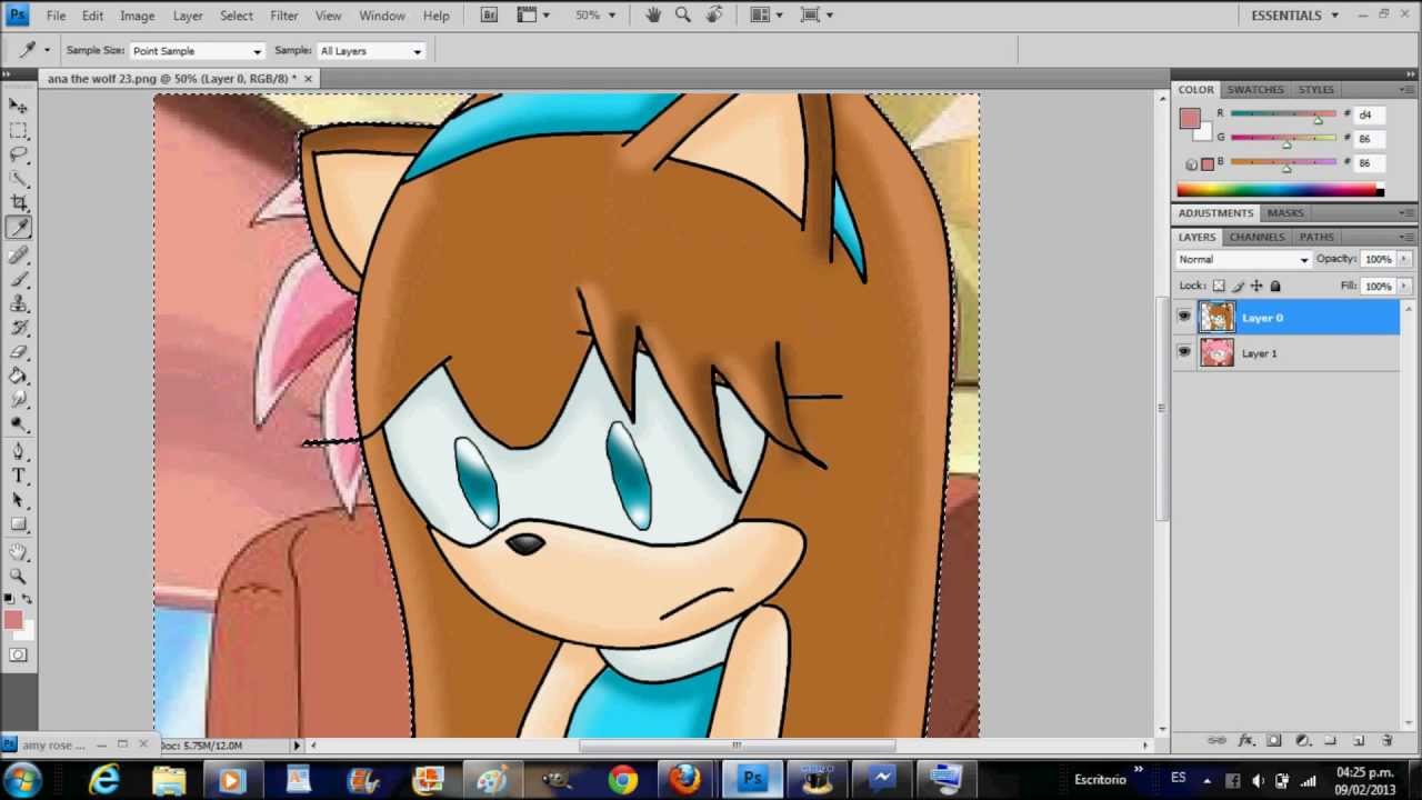 recoloring amy to ana the wolf -3- - YouTube