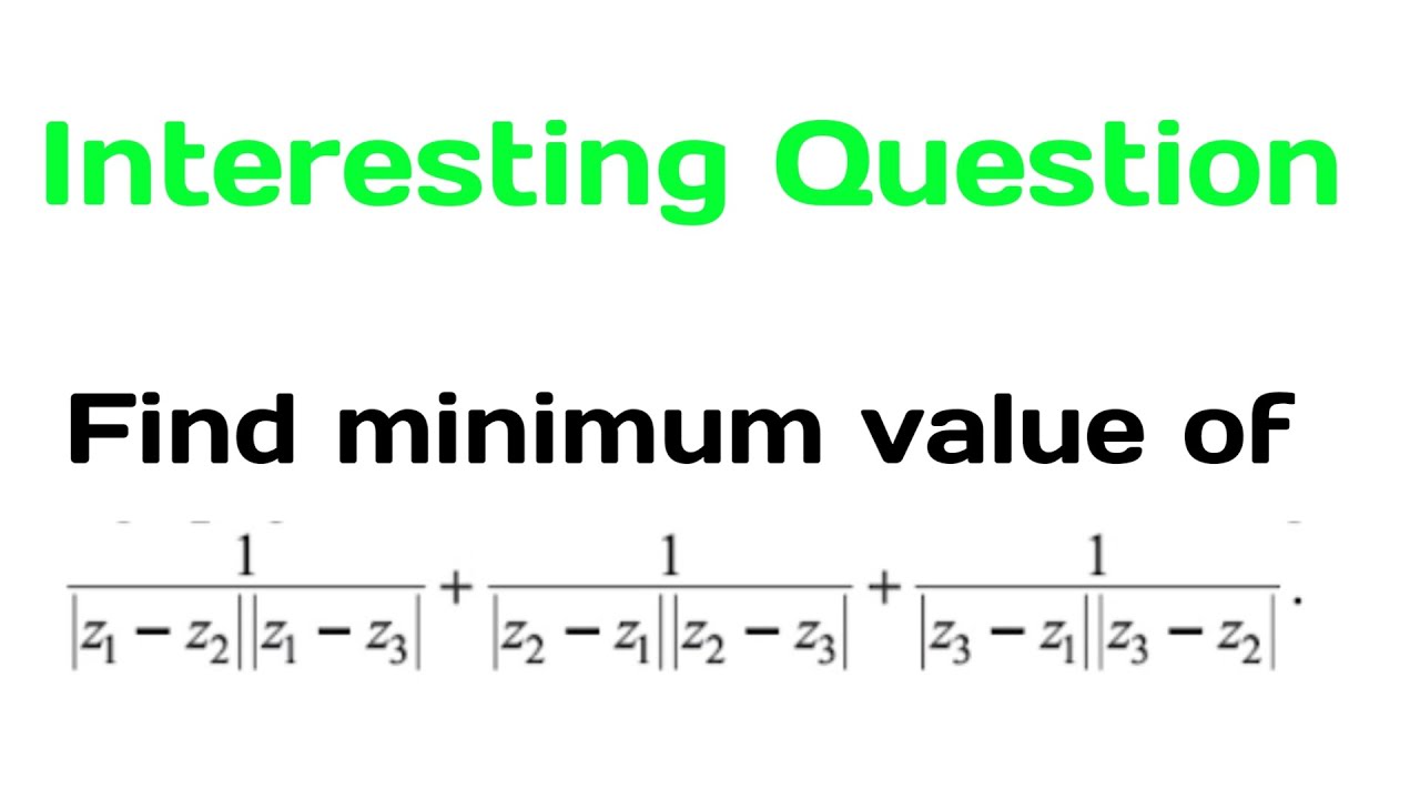 Interesting way to solve the Complex Numbers Question | JEE Mains and ...