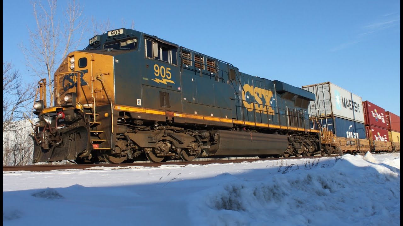 CSX I169 East Rochester NY - YouTube