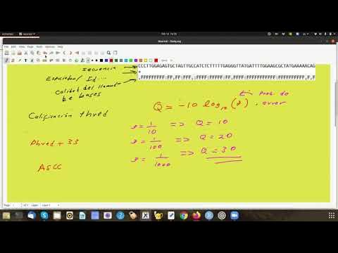 El formato FASTQ para secuencias de DNA - YouTube
