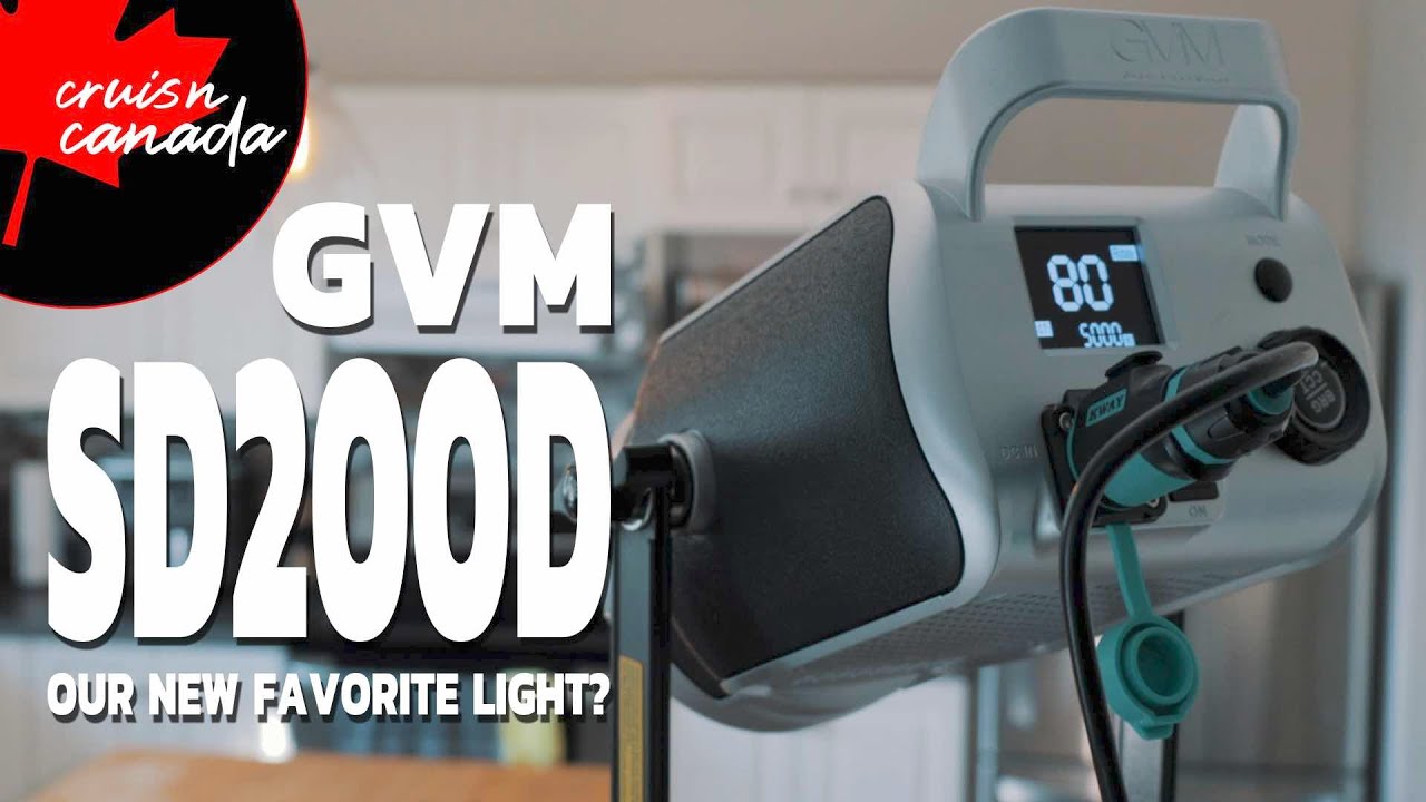 GVM SD200D 200w LED Spotlight | My New Favorite Light? - YouTube