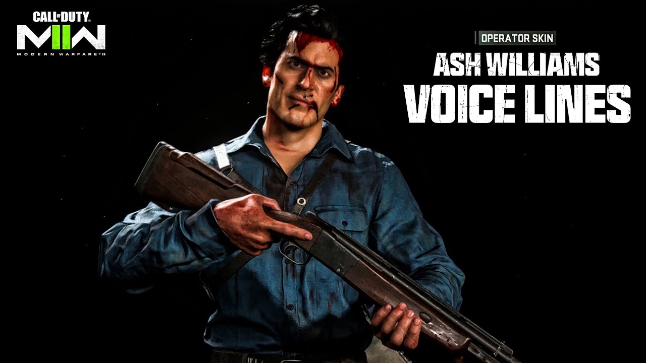 EVERY ASH WILLIAMS OPERATOR VOICE LINES 🔊 MWII - YouTube