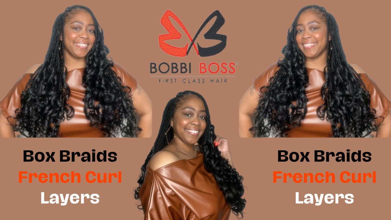 How to Install NEW Bobbi Boss Box Braids with French Curl Layers ...