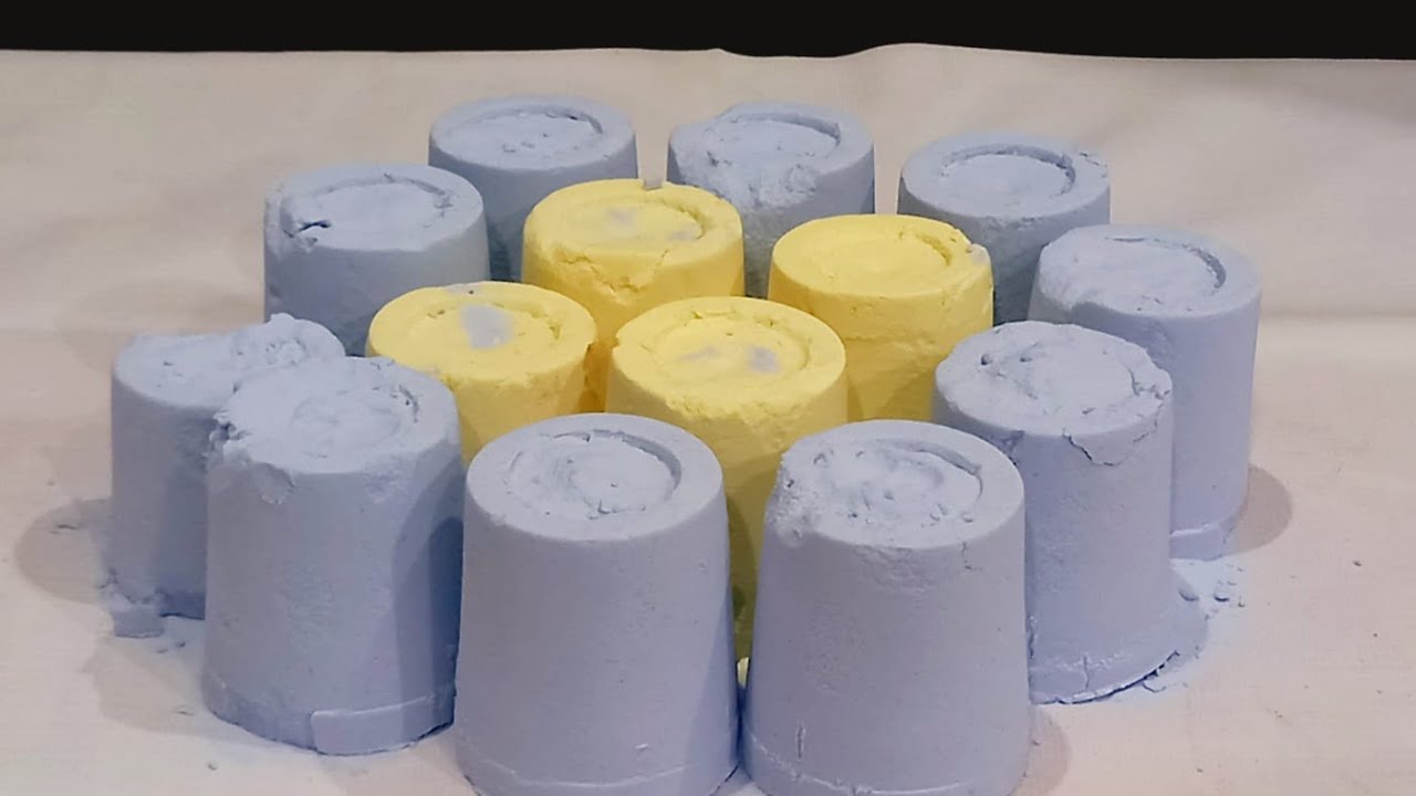 Satisfying baking soda asmr | Blue & yellow soda crushing sounds - YouTube