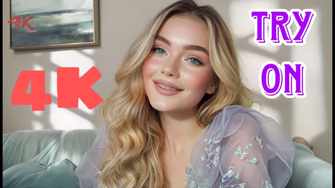 🔥 Transparent Try-On Haul 4K | See Through Lingerie & Bikini Try On ...