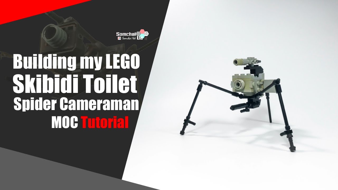 LEGO Skibidi Toilet Spider Camera MOC Tutorial | Somchai Ud - YouTube