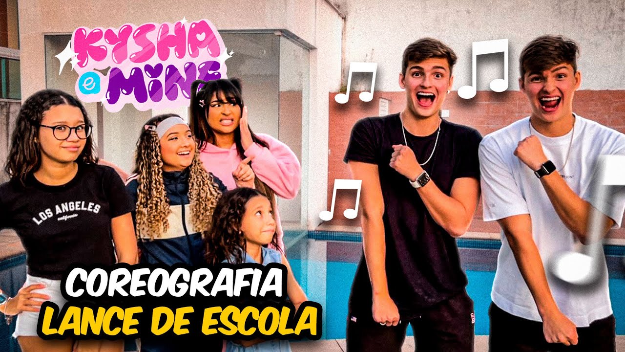 APRENDENDO A DANÇAR AS MÚSICAS DE LANCE DE ESCOLA DA KYSHA E DA MINE ...