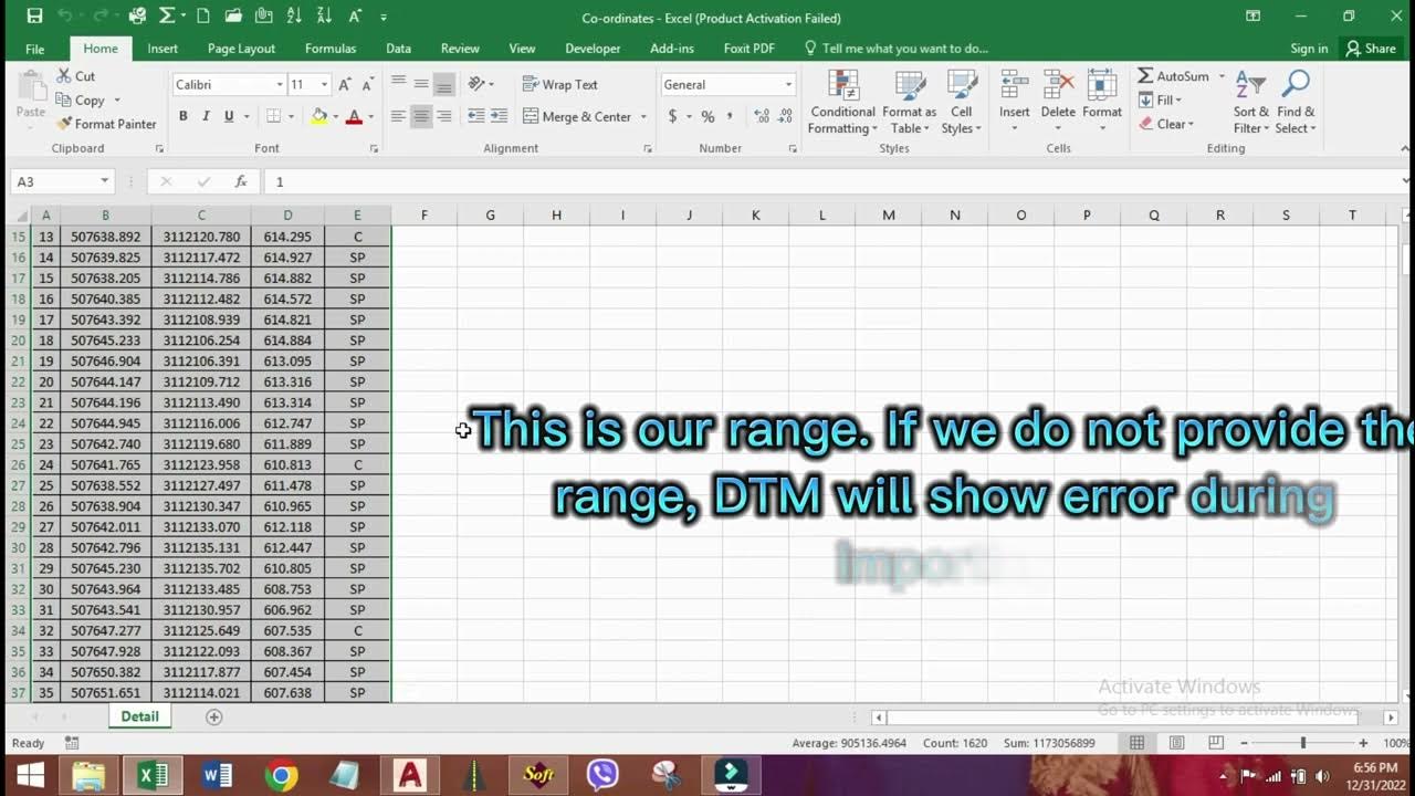 Contour Generation Using SW DTM, Plotting the Survey Data on AutoCad, Importing Points, ESN ...