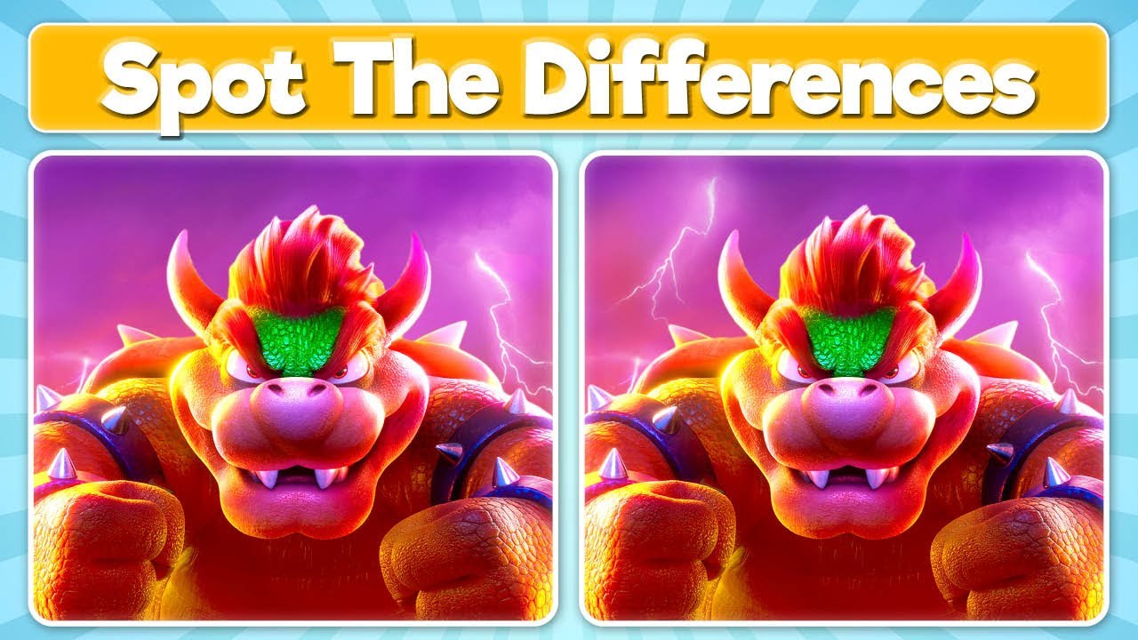 Super Mario Bros Movie Spot the Differences (Part 2) - YouTube