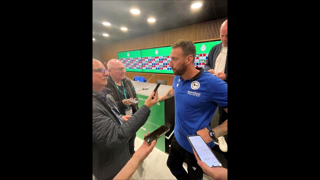 Arminia Bielefeld - VfL Bochum 6:3 Ulrich Zwetz Interview Michél Kniat - YouTube