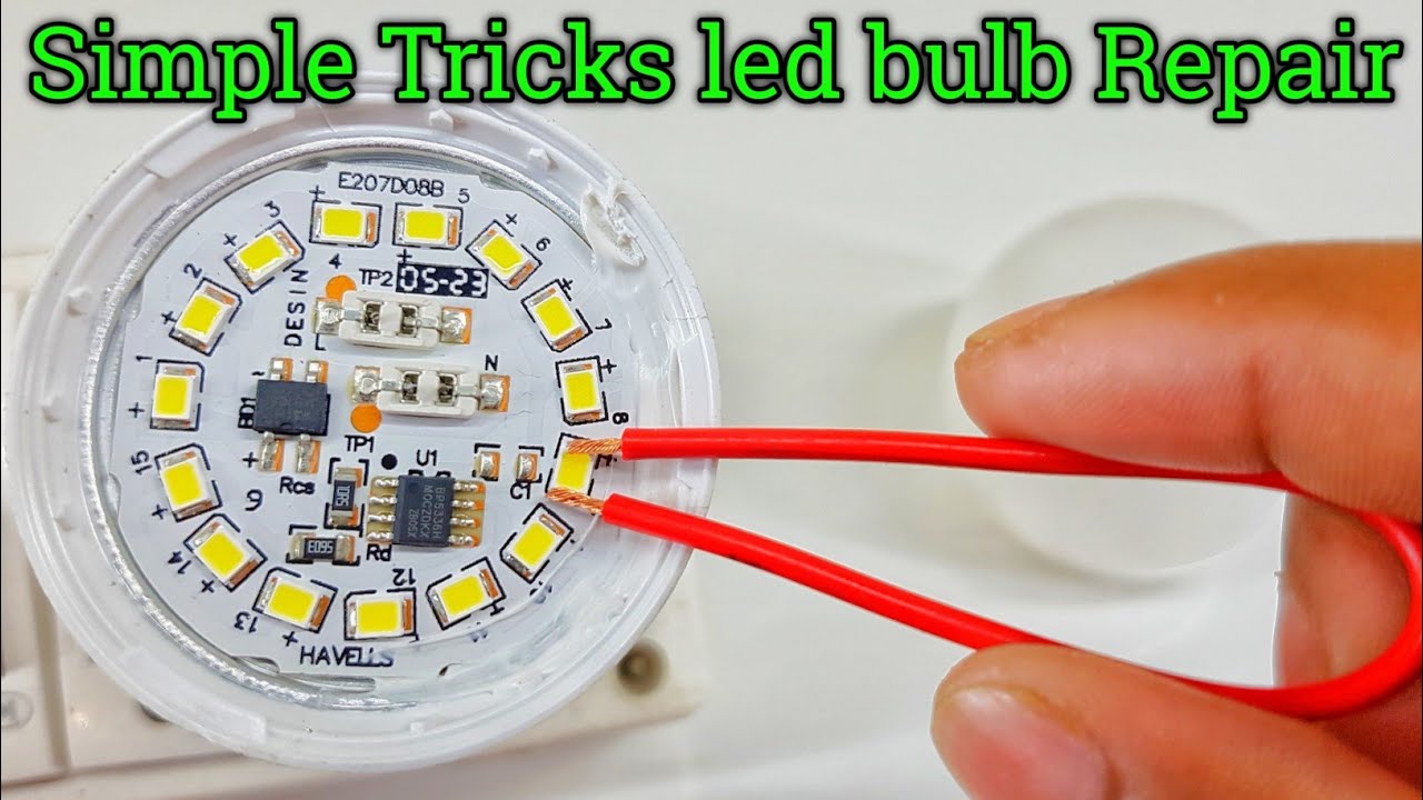 how to repair LED bulb 💡 💡 💡 with simple process ............ - YouTube