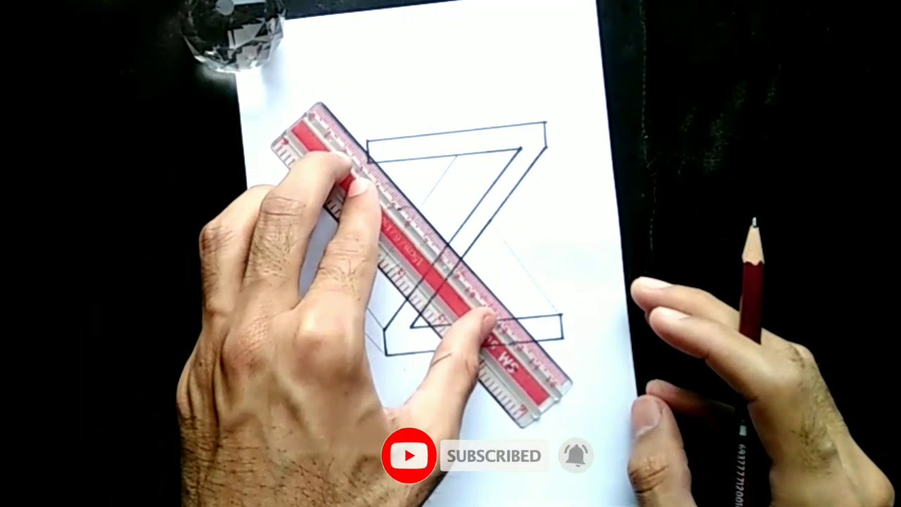 On a Friend Request ||How To Draw Letter Z in 3D| VERY EASY |#AA03 | 3D ...