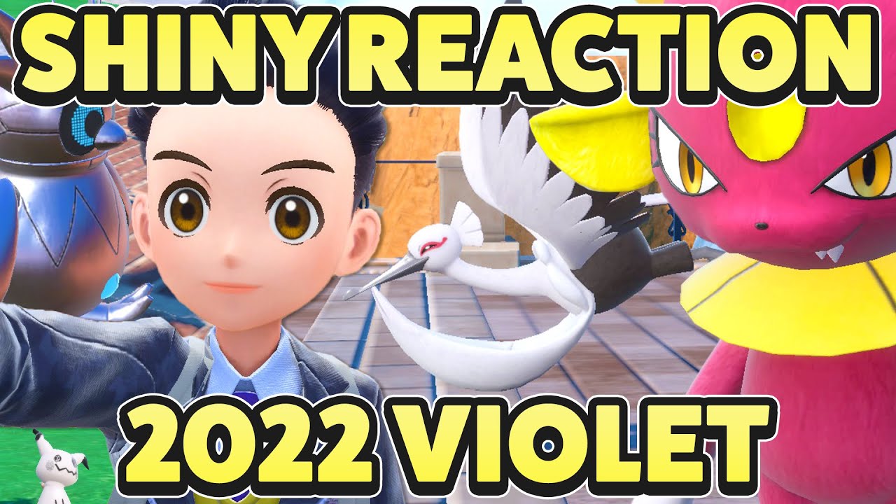 My Shiny Reactions for Pokemon in Violet 2022 - YouTube