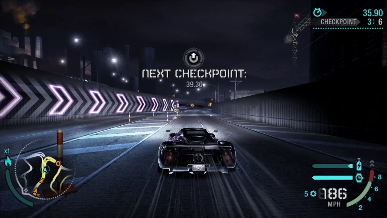 NFS Carbon - Checkpoint Race with AI Opponents - YouTube