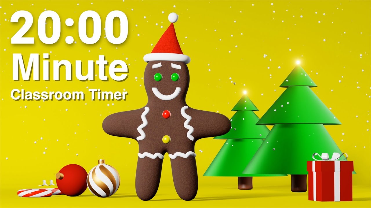 20 Minute Timer with Music for Classroom 🎁 First Signs of Christmas!🎄 ...