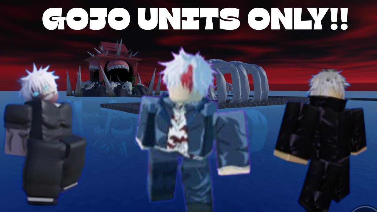 Gojo Units Only in Sukuna Mode | Sorcerer Tower Defense - YouTube