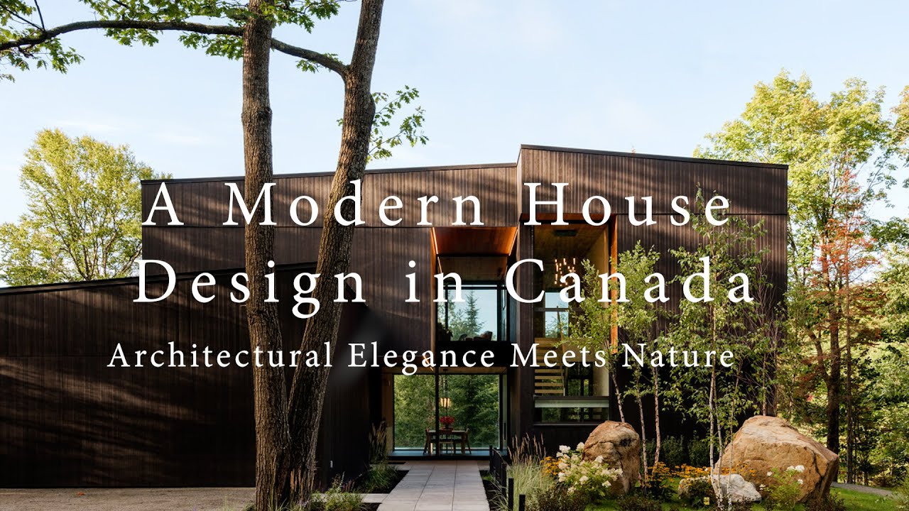 Architectural Elegance Meets Nature:🌿🏠A Modern House Design in Canada # ...