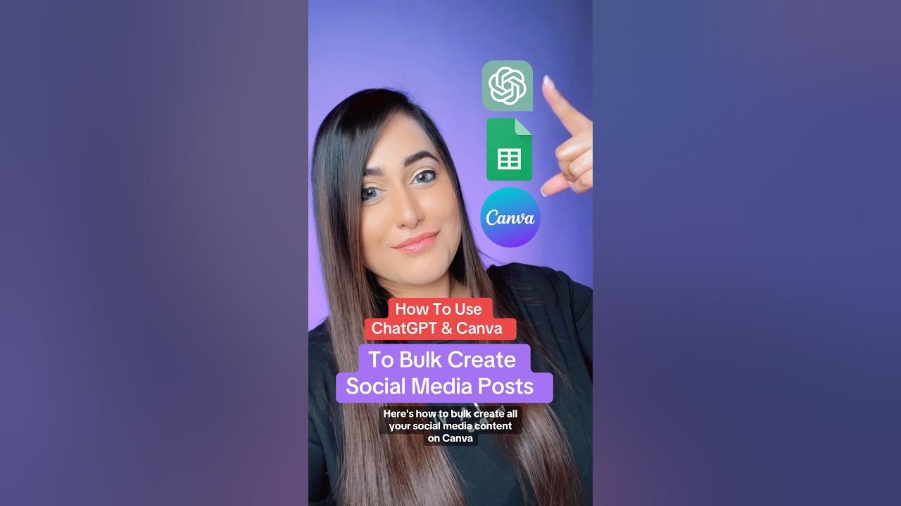 How To Use ChatGPT & Canva To Bulk Create Social Media Posts For Your Business! #canvatutorial ...
