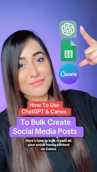 How To Use ChatGPT & Canva To Bulk Create Social Media Posts For Your Business! #canvatutorial ...