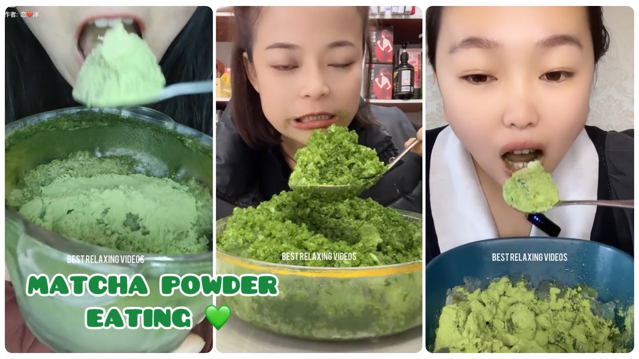 Satisfying Matcha Ice ASMR Mukbang | Perfect Powdered Ice Eating Sounds ...