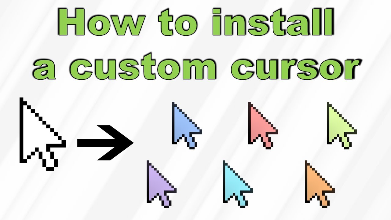 How To: Install a Custom Cursor To Your PC | 2015 - YouTube