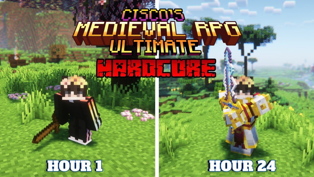 I Spent 24 HOURS in the HARDEST RPG Modpack! | Cisco's Fantasy Medieval ...