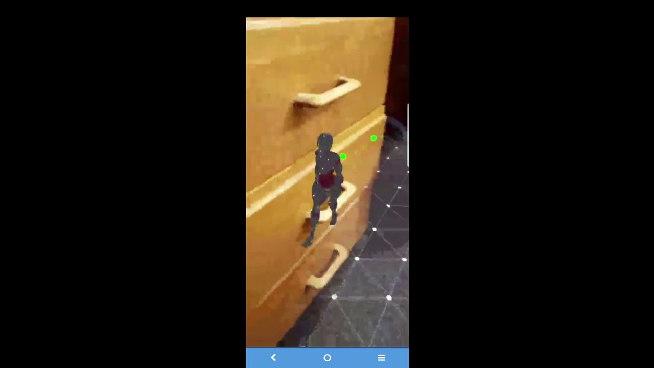 AR plane detection and agent navigation - YouTube