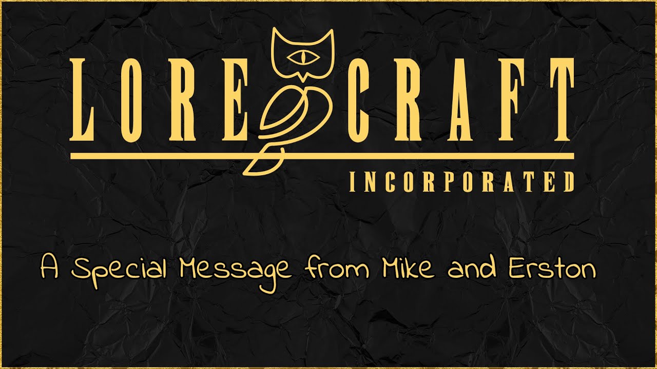 A Special Message from Lorecraft - YouTube