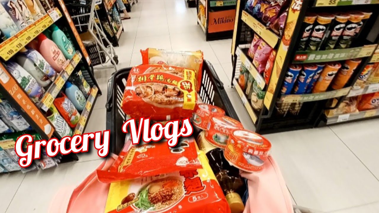 Grocery Vlogs in Taiwan🛒 Asmr Grocery w/me realistic #supermarket # ...