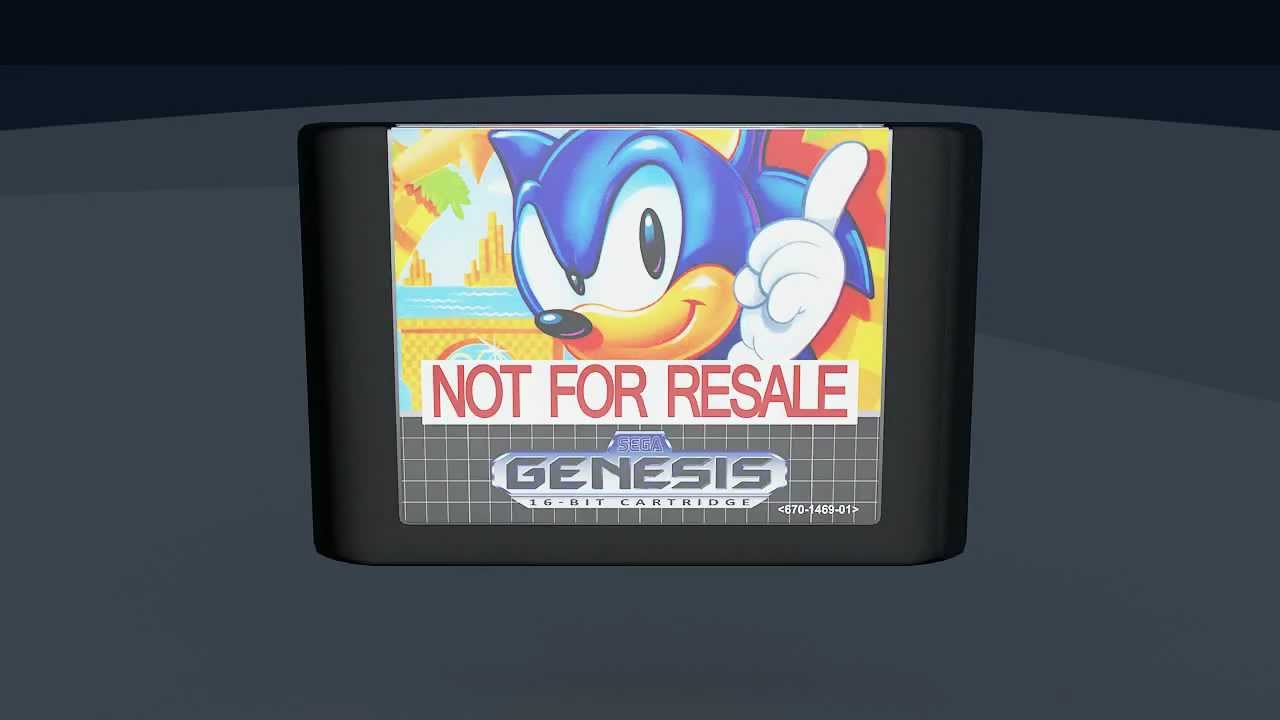 SEGA Genesis Cartridge (3D Model) - YouTube
