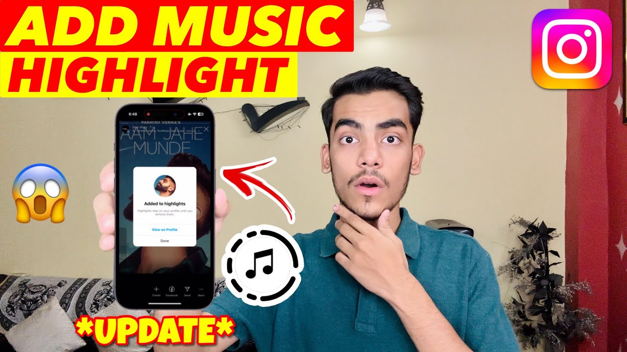 Add Music On Instagram Highlights | Put Songs On Instagram Highlights ...