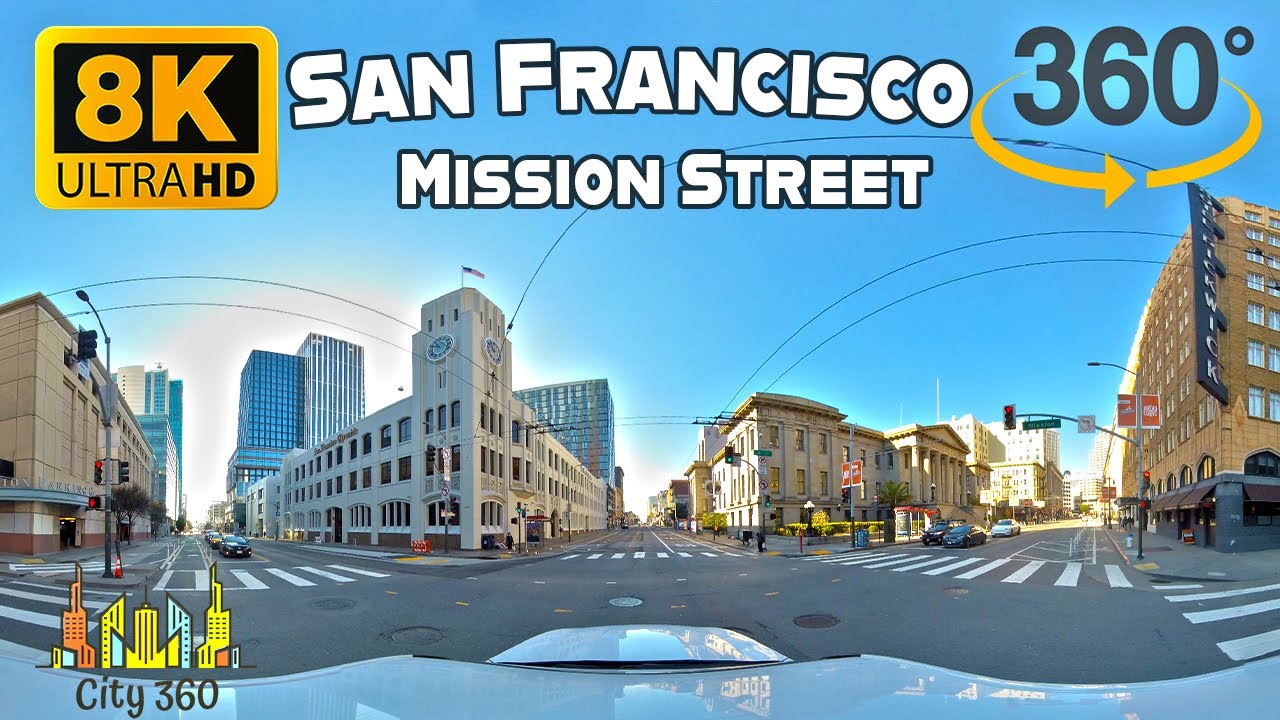 San Francisco - Mission Street - VR 360 8k Video - YouTube