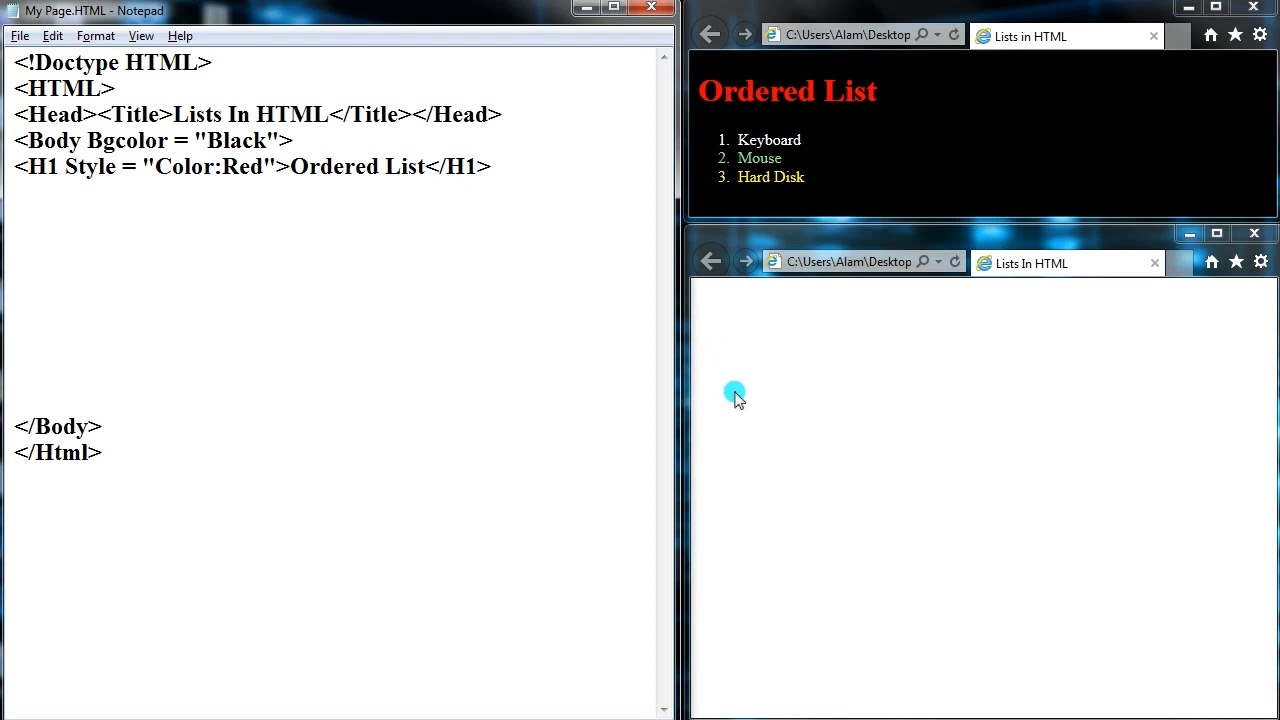 Ordered List in HTML || Hindi - YouTube