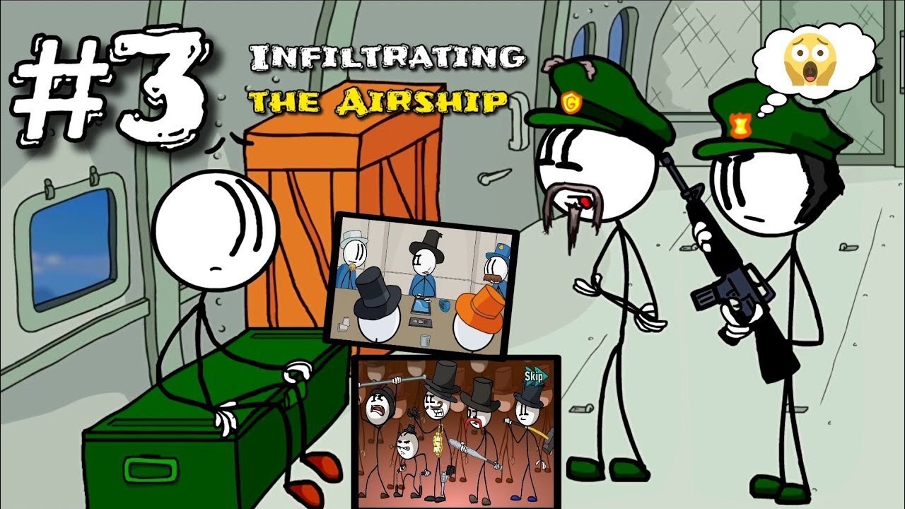Infiltrating the Airship: The Henry Stickmin Collection Ep 3 - YouTube