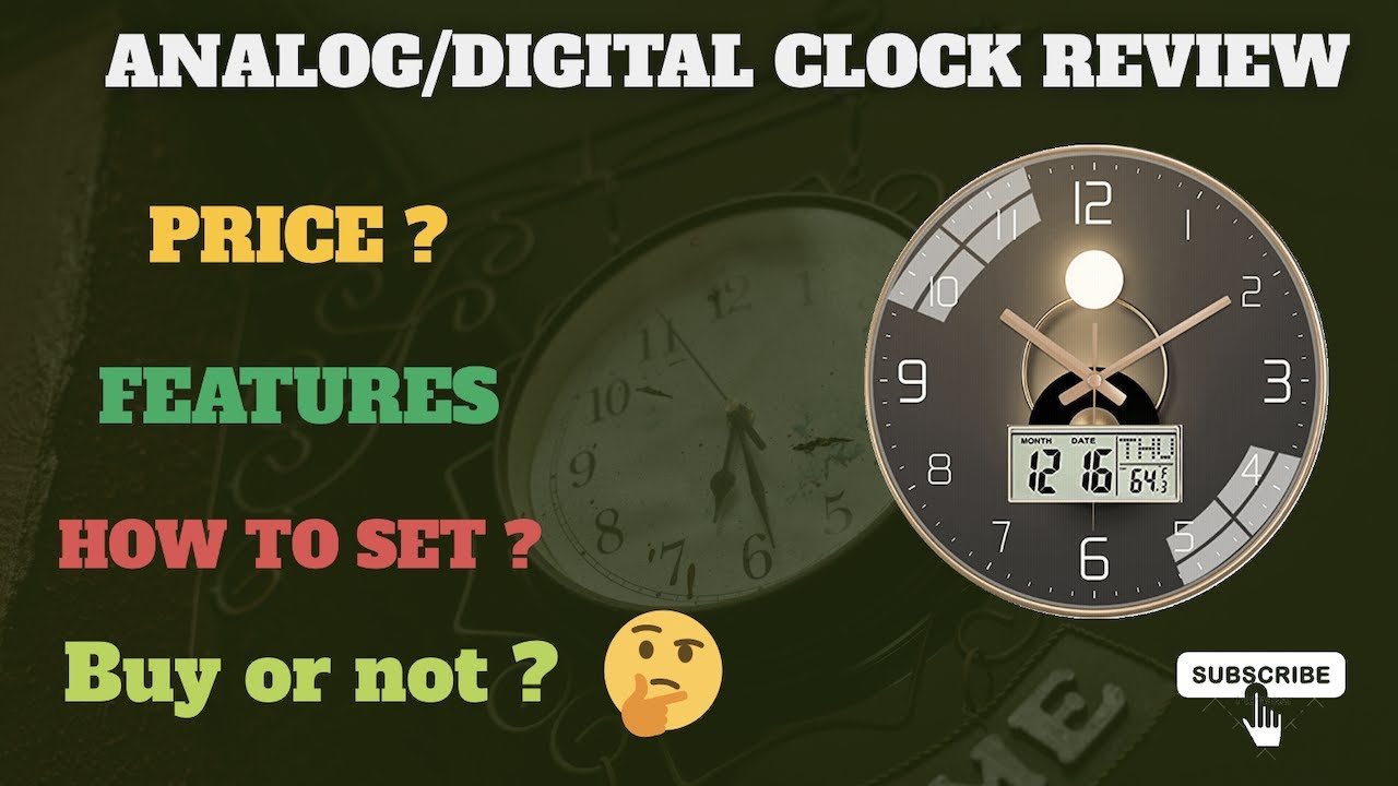 Analog & Digital Clock Review || Under (₹600) || Detail Description ...