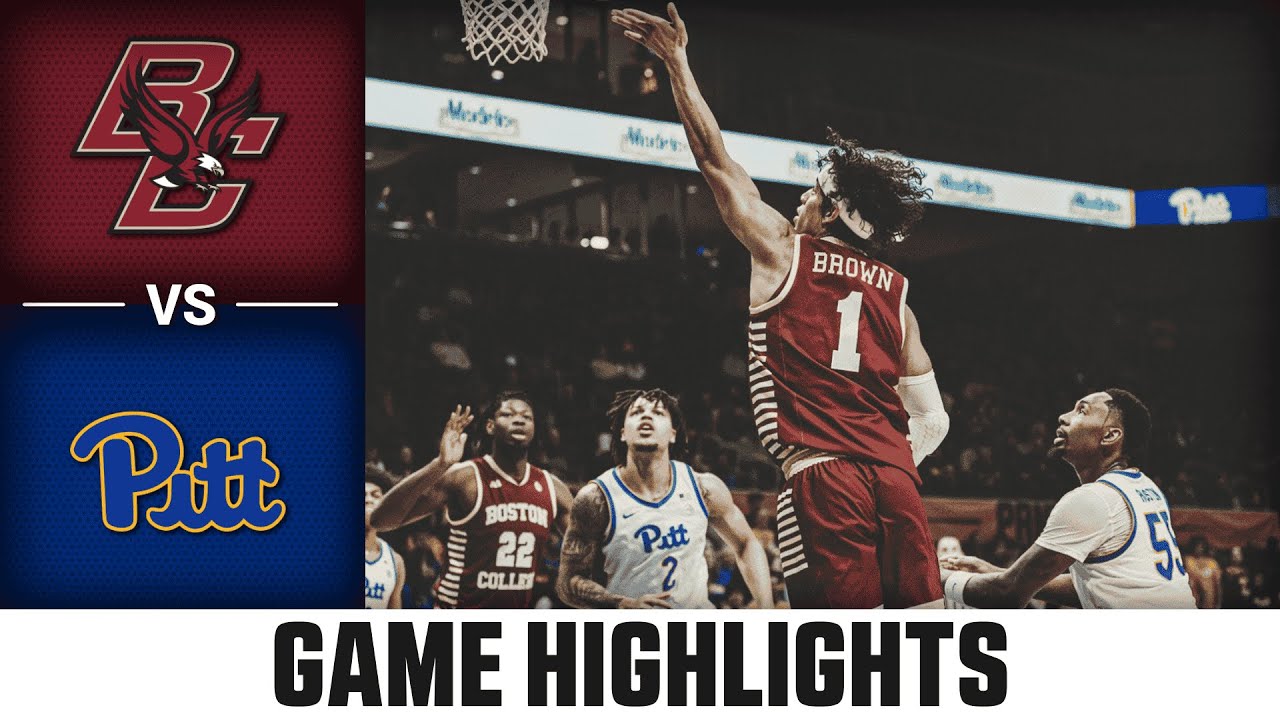 Boston College vs. Pitt Game Highlights | 2024-25 ACC Men's Basketball ...