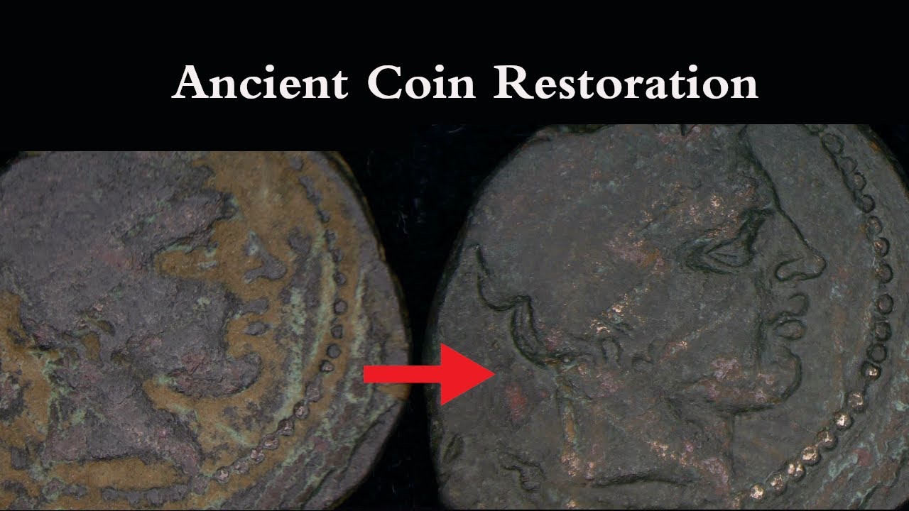 Cleaning an Ancient Bronze Coin - YouTube