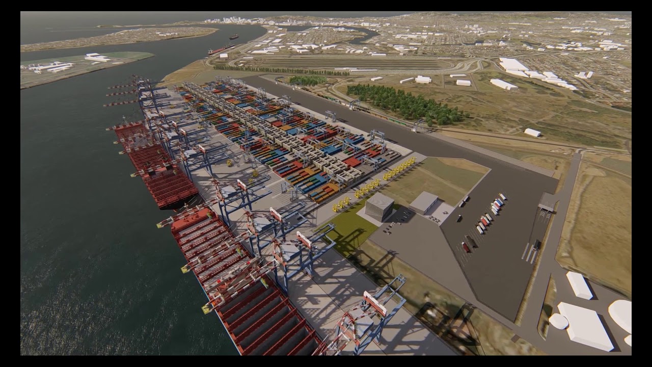 Newcastle Container Terminal - Potential Design - YouTube