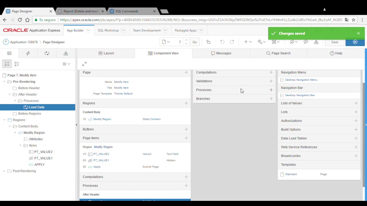 How Delete and Modify Items From Report Part 2/2 - APEX - YouTube