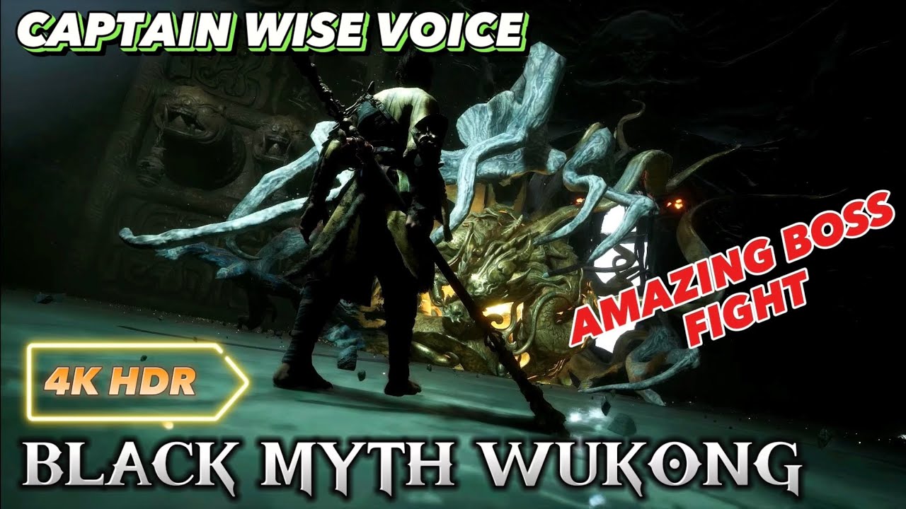 BLACK MYTH WUKONG 4K HDR Captain Wise Voice, Amazing boss fight - YouTube