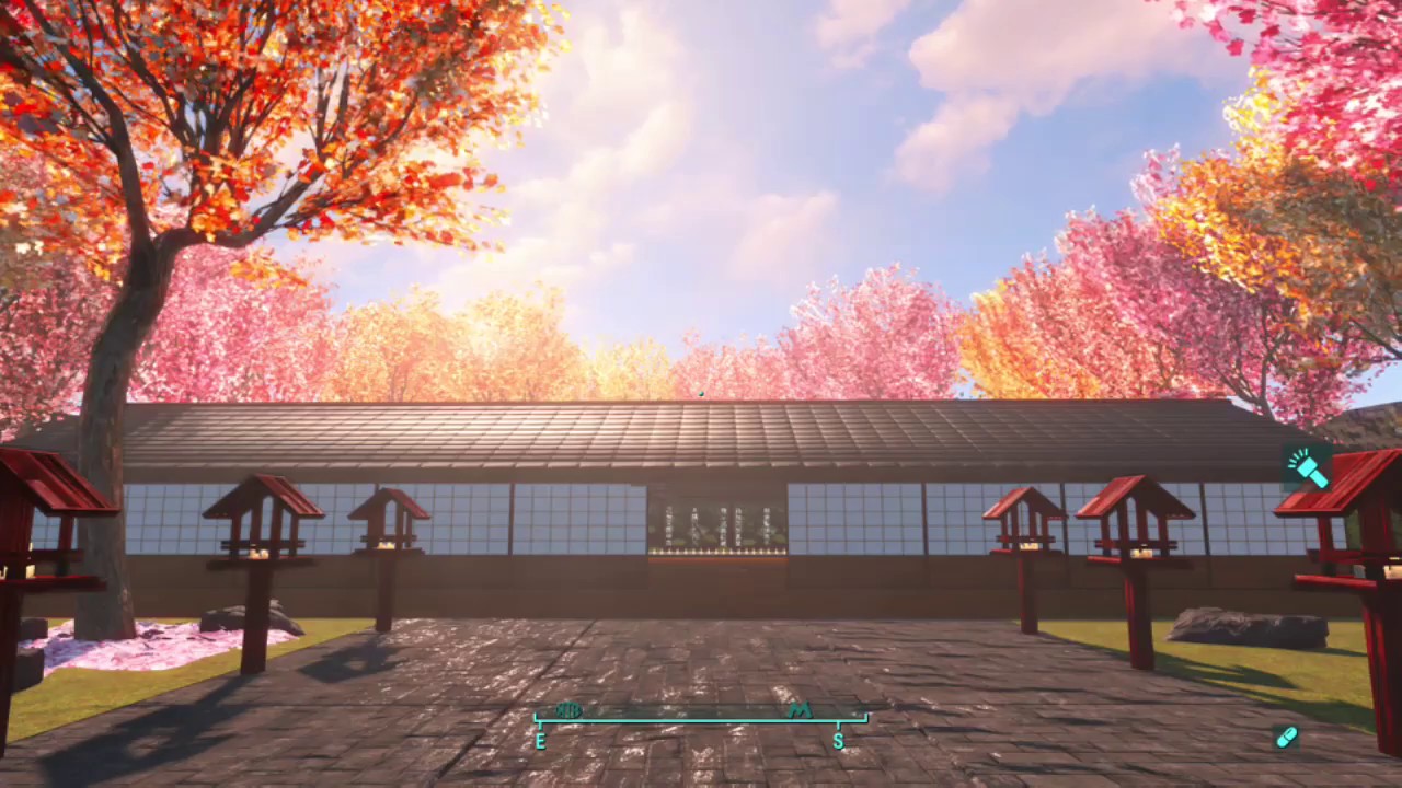 Fallout 4 - Japanese Dojo Settlement Build - YouTube