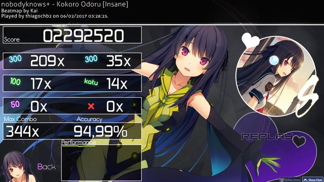 Osu! NobodyKnows+ - Kokoro Odoru [Insane] (FC No Mods) - YouTube