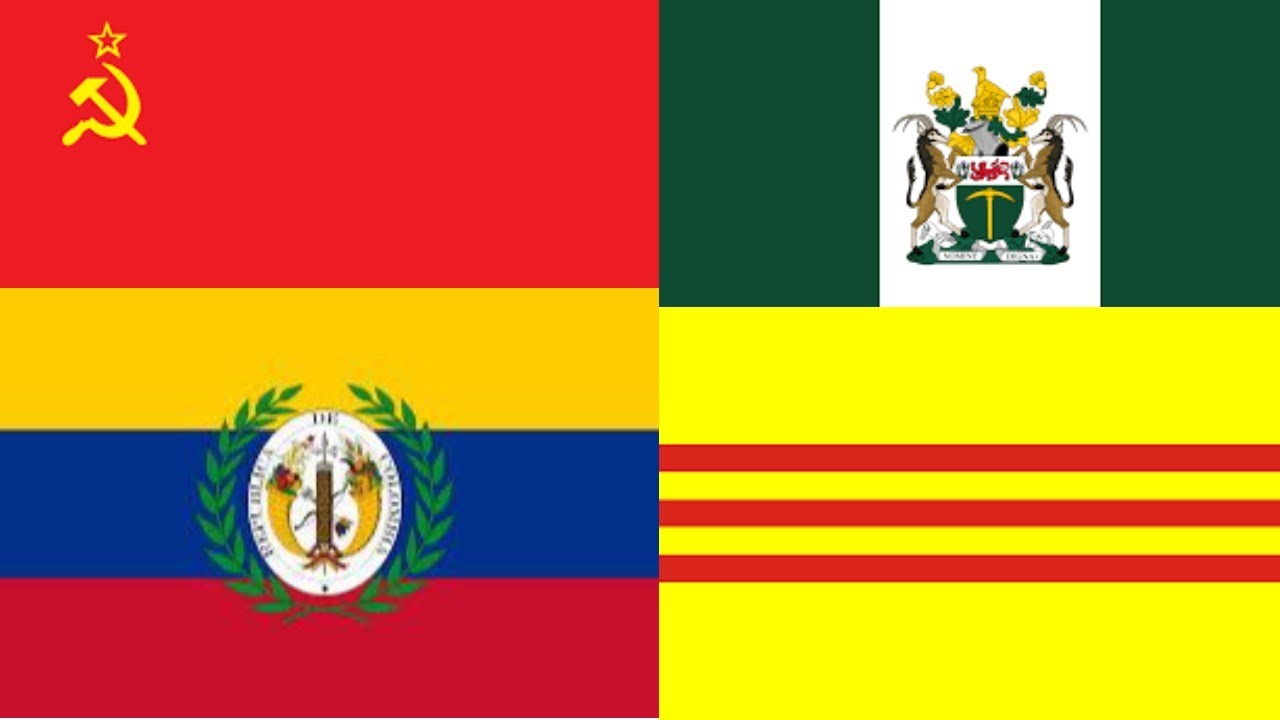 Flag designs of dead Nations explained - YouTube