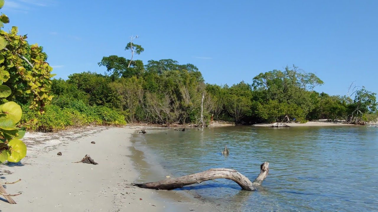 4K Virginia Key Park , Beach Walking , Historic Virginia Key Park ...