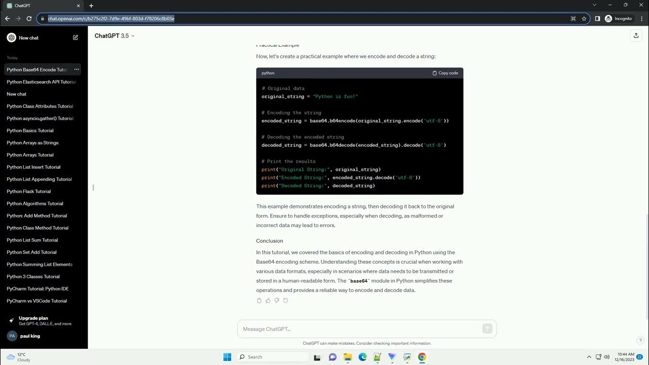 python encode and decode - YouTube