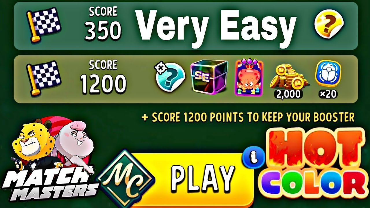 hot color solo challenge | match masters | hot color score rally mc ...