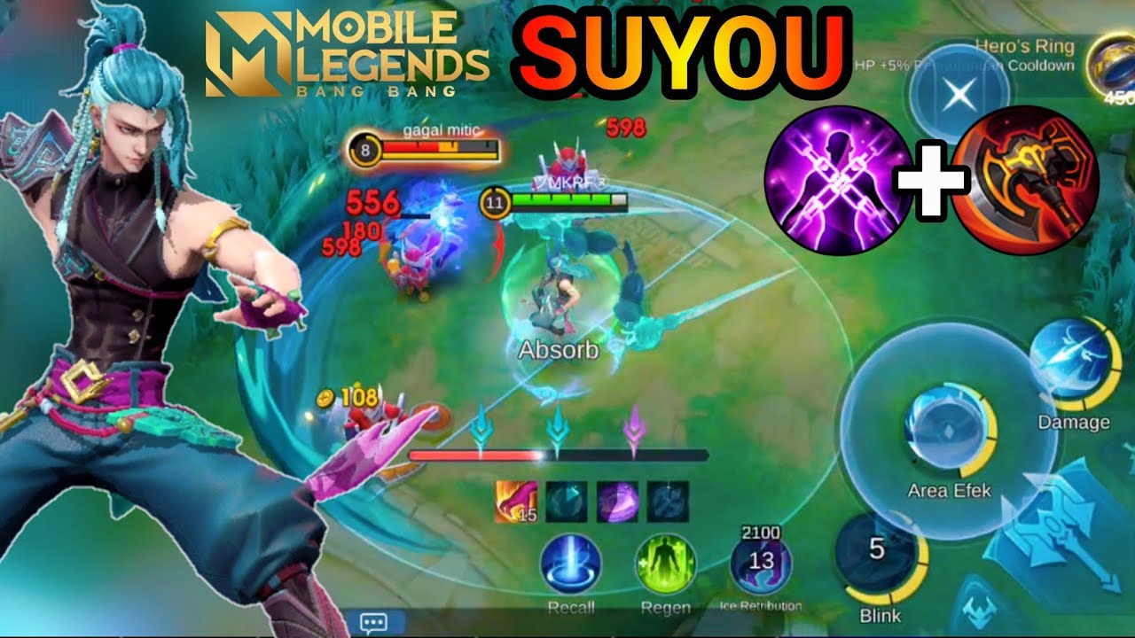 GAMEPLAY & RECOMMENDED BUILD FOR NEW HERO SUYOU MOBILE LEGENDS - YouTube