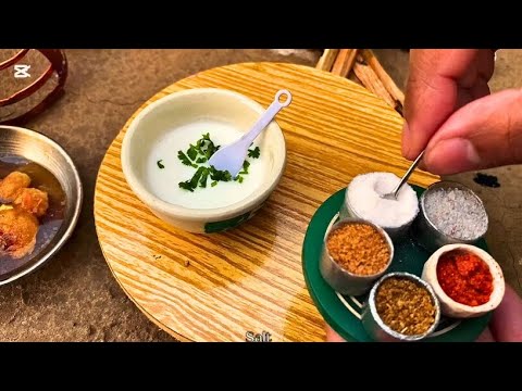 Miniature Dahi balay | dahi baray | Miniature Asmr | Dahi Bala recipe full video | ASMR