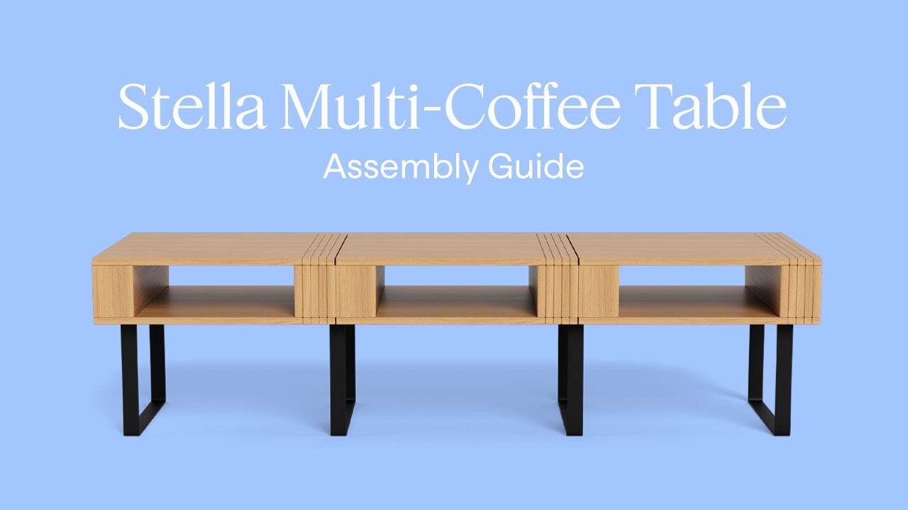 (EN) The Stella Multi Coffee Table - Assembly Guide - YouTube