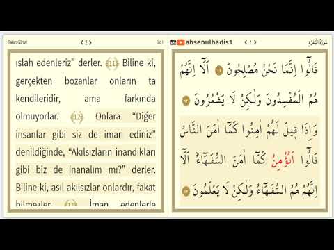 Mehmet Çevik - 2.Sayfa - Bakara Sûresi (7-16)